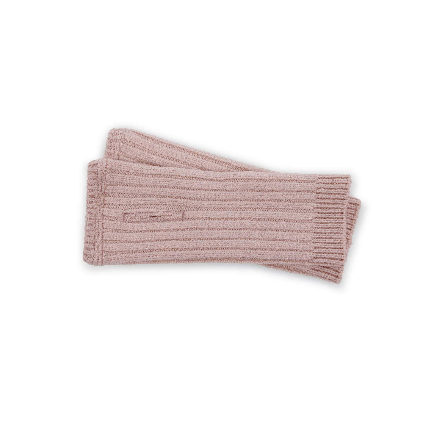 Madeleine - Ribbed Merino Wool Mittens - Vieux Rose